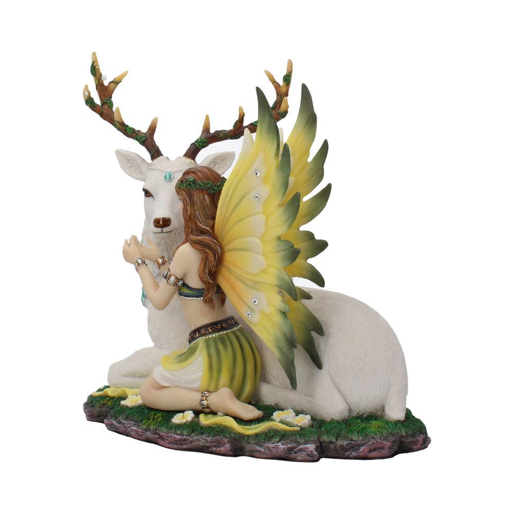Adoration Stag and Spring Fairy Medium Figurine | Gothic Gifts