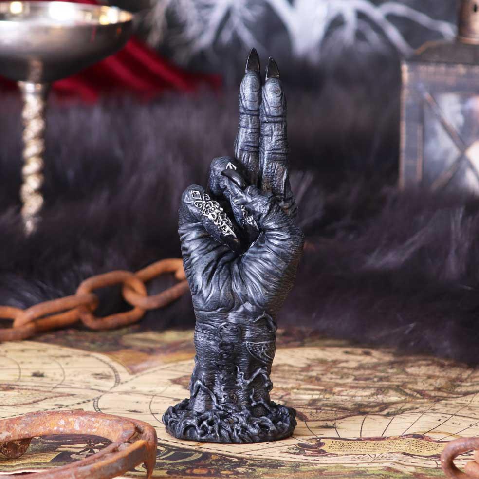 Baphomet's Prophecy Horror Hand Figurine 19cm | Gothic Gifts