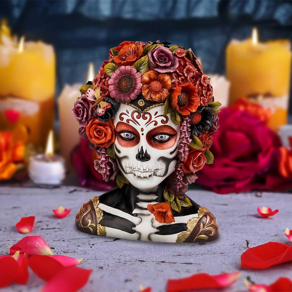 Calavera Catrina Day of the Dead Bust 32cm | Gothic Gifts