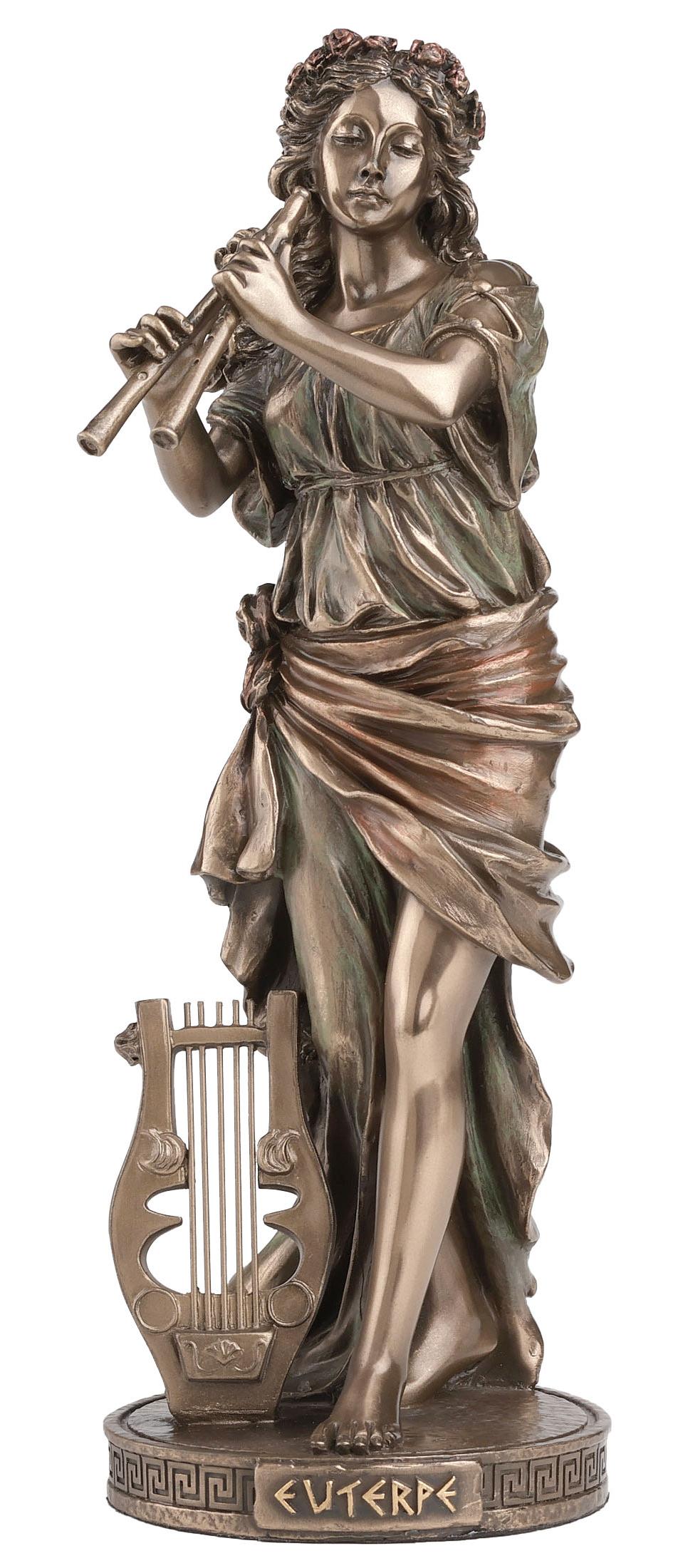 Euterpe the Greek Muse of Music Bronze Figurine (By Veronese) | Bronze ...