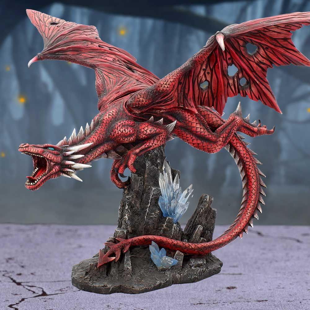 Fraener's Wrath Large Red Dragon Large Figurine Statue | Gothic Gifts