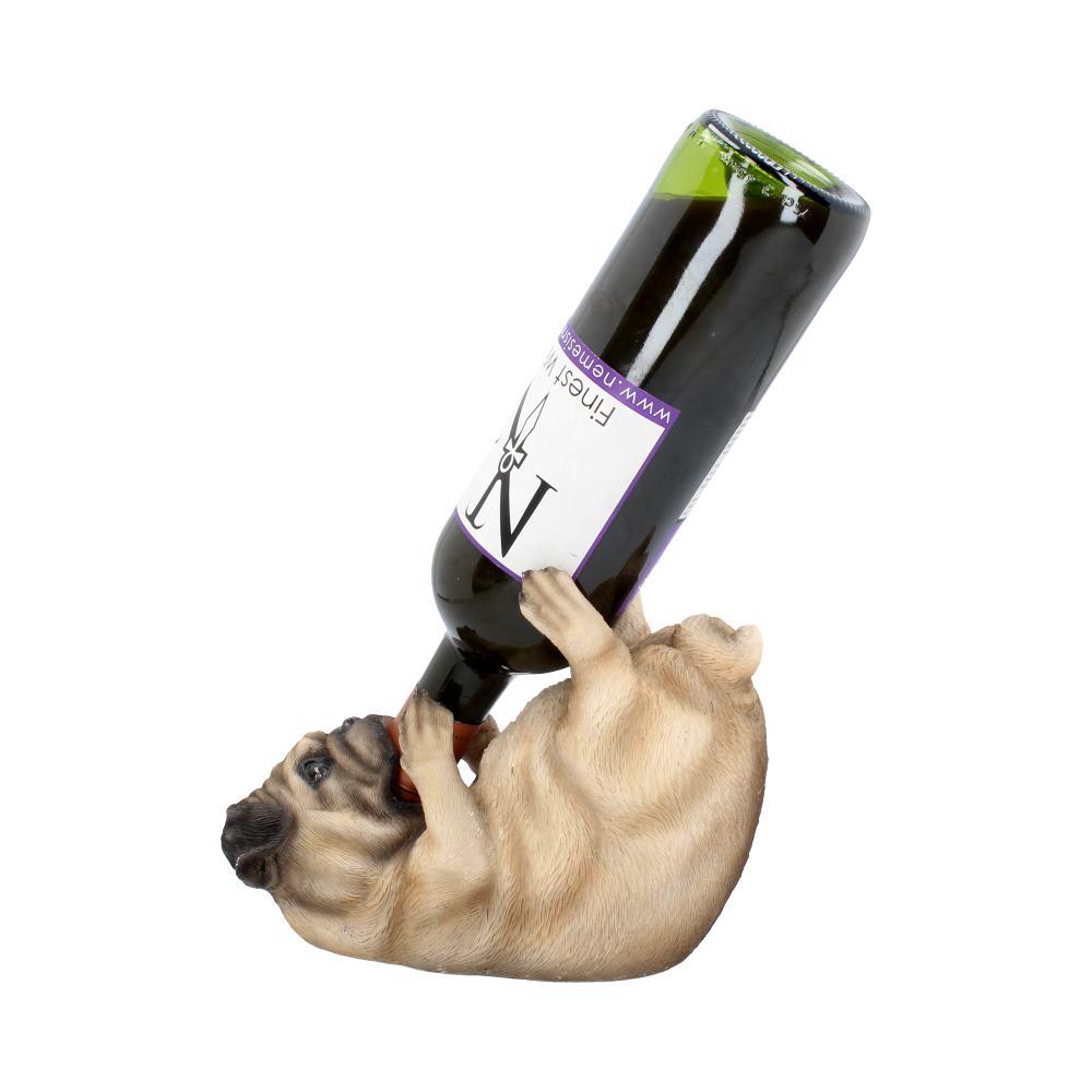 Pug Dog Guzzler Wine Bottle Holder | Gothic Gifts