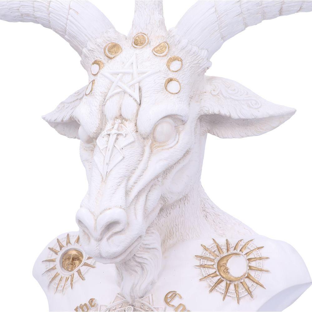White Baphomet Bust 33.5cm | Gothic Gifts