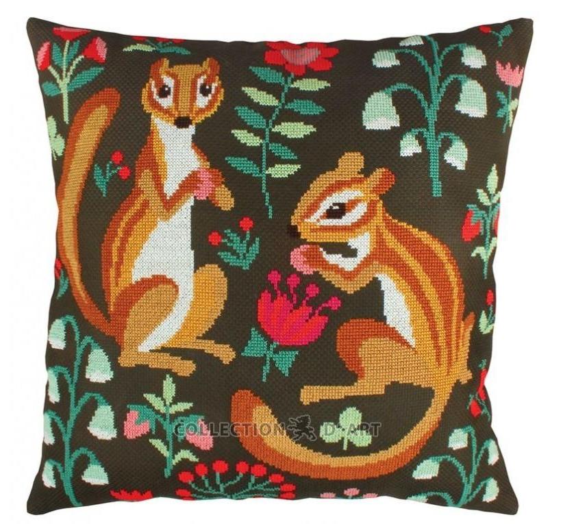 Cross-stitch kit - Badgers on edge | Stitch Shop