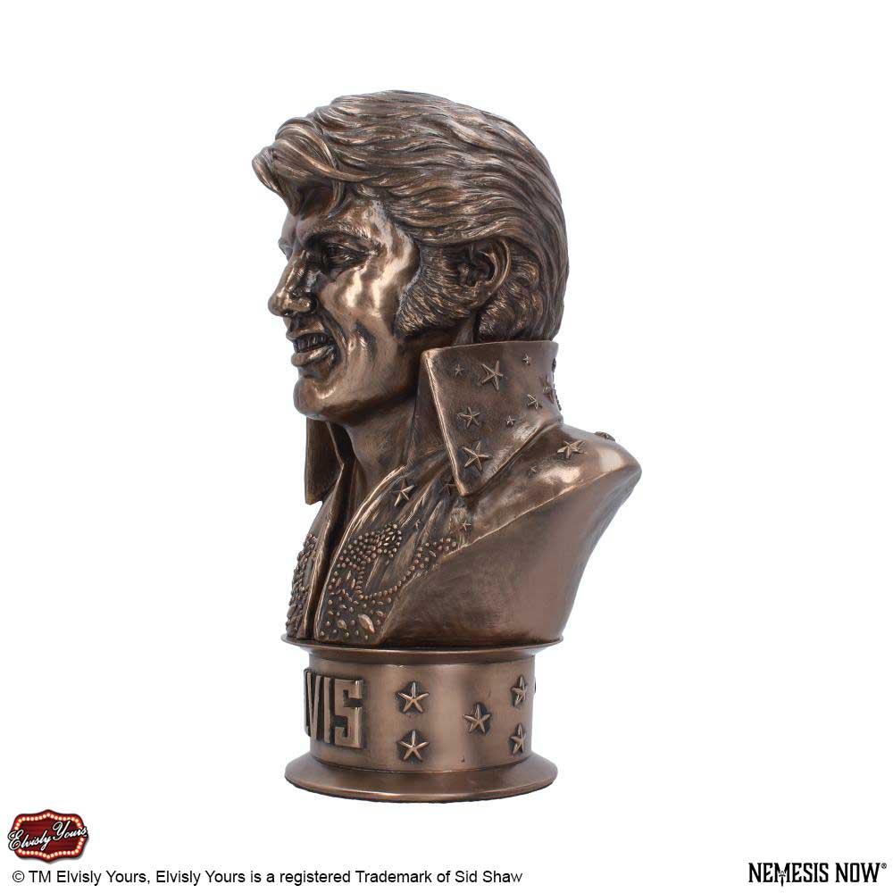 Officially Licensed Elvisly Yours Elvis Presley Bust 33cm | Gothic Gifts