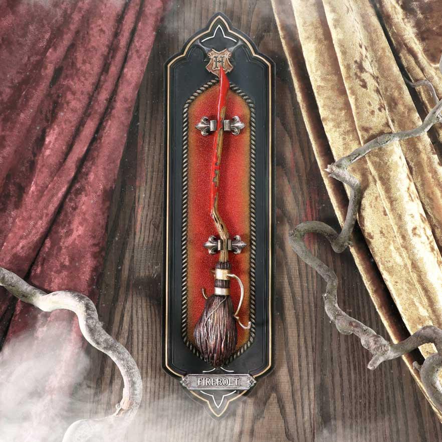 Harry Potter Firebolt Broomstick Wall Plaque 34.5cm | Gothic Gifts