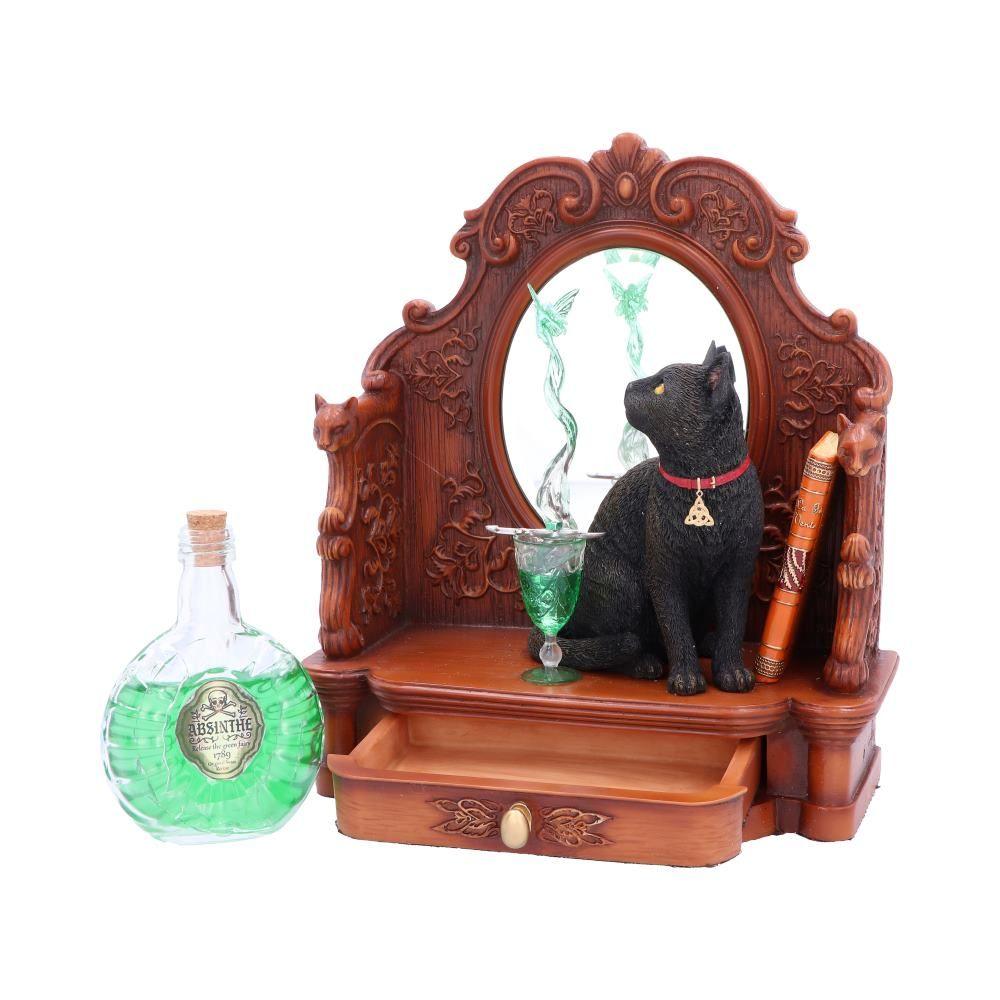 Absinthe Cat and Green Fairy Figurine Lisa Parker | Gothic Gifts