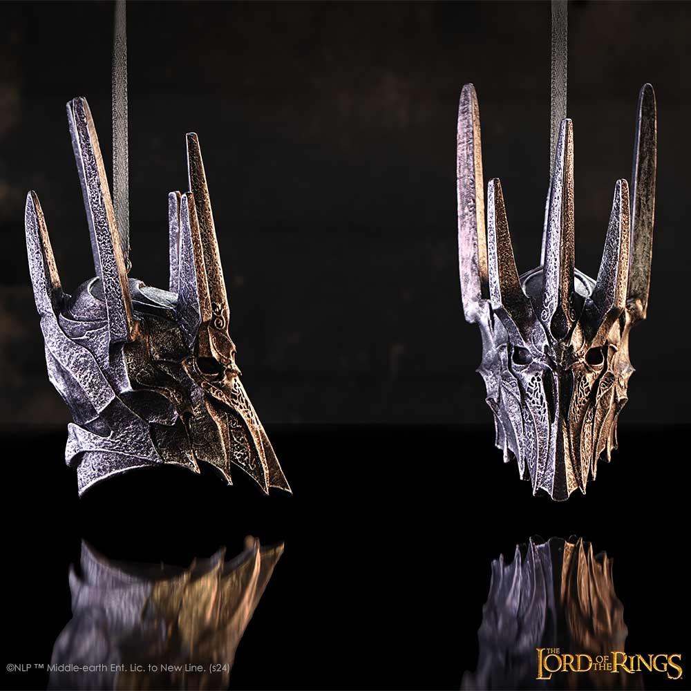 Lord of the Rings Helm of Sauron Head Hanging Ornament | Gothic Gifts