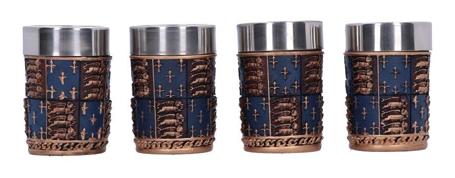 Nemesis Now Medieval Edwardian Set of 4 Shot Glasses | Gothic Gifts