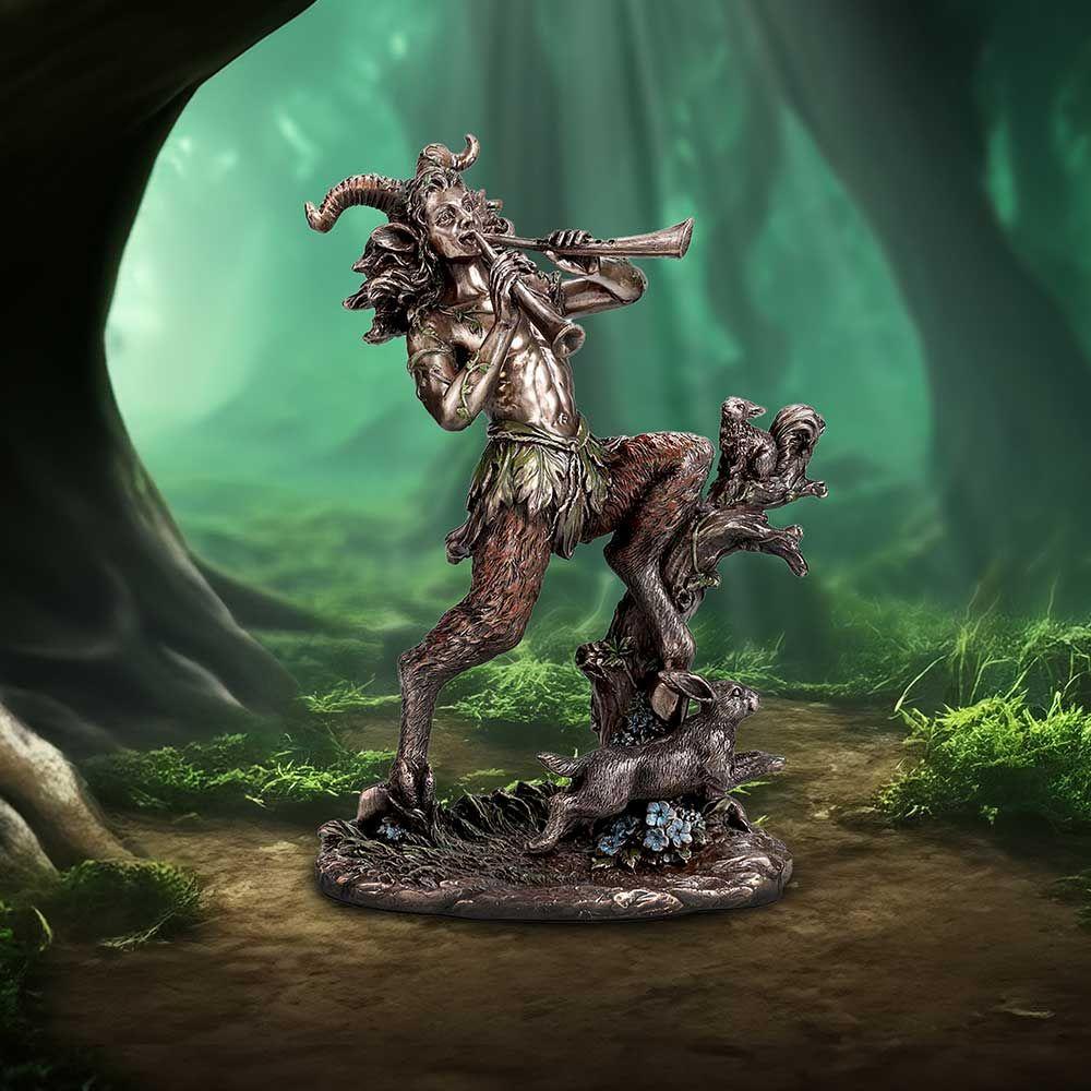 Satyr Nature Spirit Bronze Figurine 21.5cm | Gothic Gifts