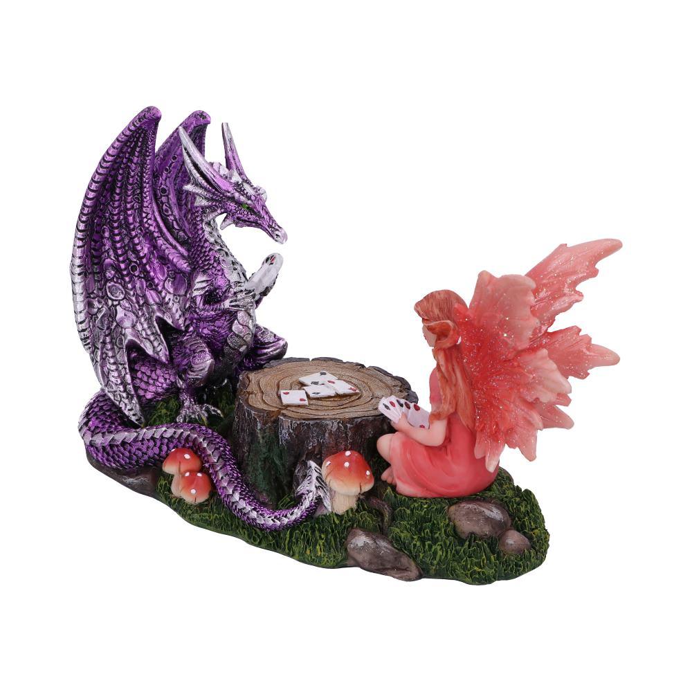 Dragon's Hand Dragon and Fairy Playing Card Figurine | Gothic Gifts