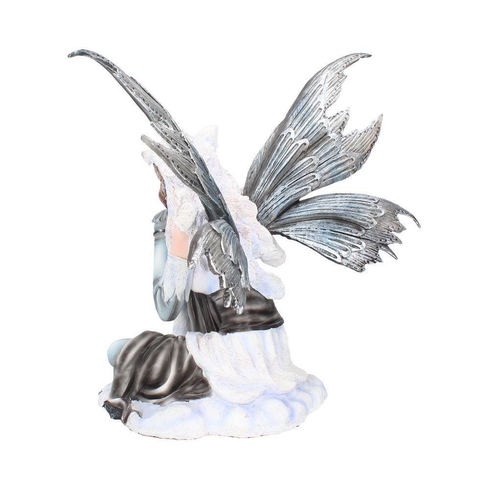 Fae-Lore Winter Wolf Fairy Statue Large 30cm | Gothic Gifts