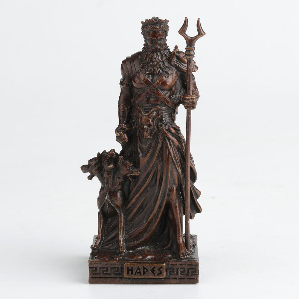 Hades Miniature Lost-Wax Cast Solid Bronze Statue - Greek Mythology ...