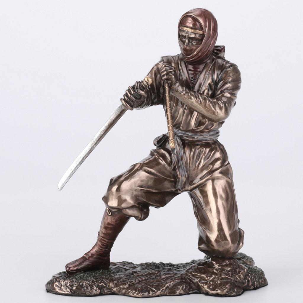 Japanese Ninja Bronze Figurine | Gothic Gifts