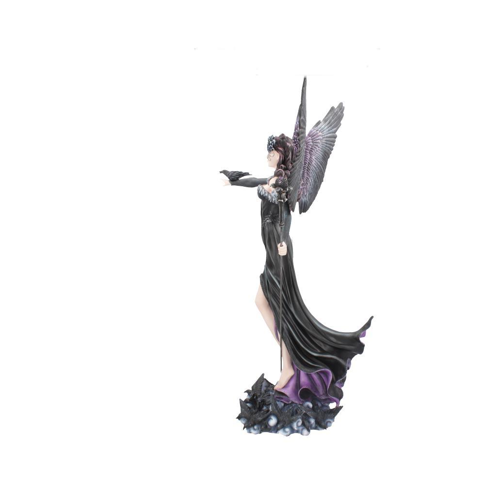Raven Fairy Queen Maeven Large Figurine | Gothic Gifts