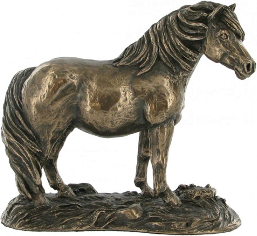 Shetland Pony Cold Cast Bronze Sculpture by Harriet Glen | Bronze Gifts