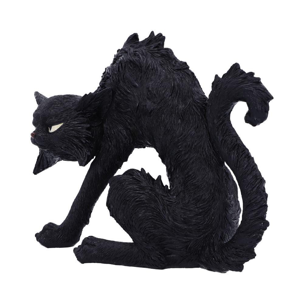 Small Black Cat Witches Familiar Figure Spite 23.5cm | Gothic Gifts