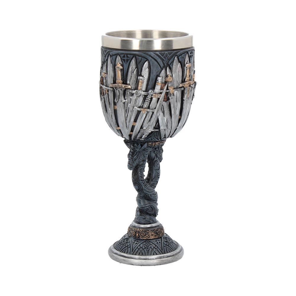 Nemesis Now Medieval Sword Dragon Wine Goblet | Gothic Gifts