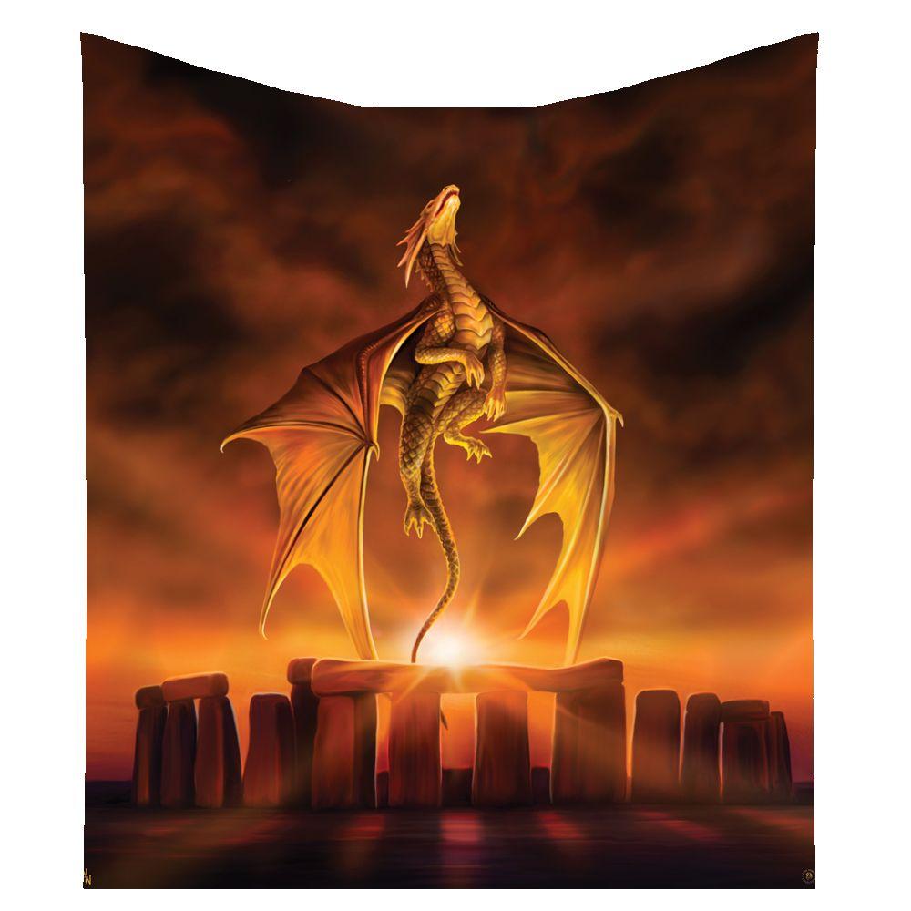 Anne Stokes Solstice Dragon Throw | Gothic Gifts
