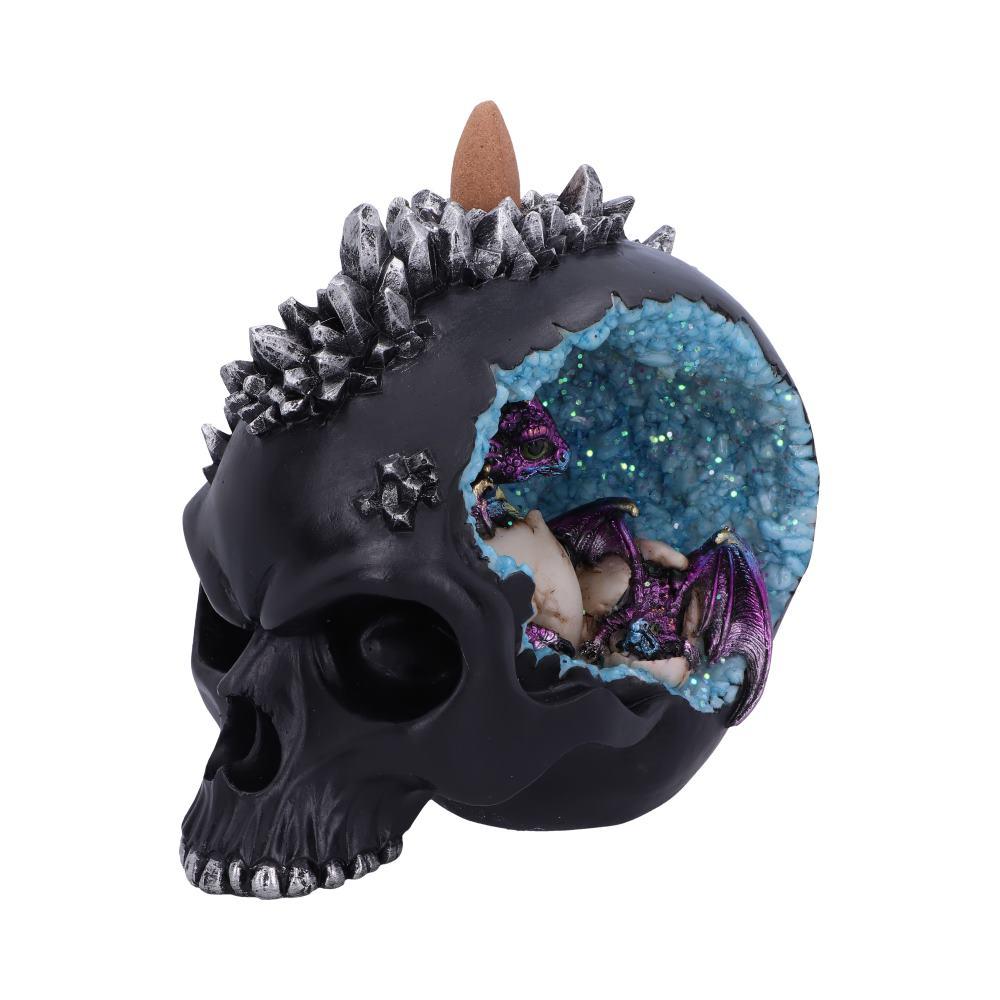 Crystal Hatchlings Backflow Incense Burner 14cm | Gothic Gifts
