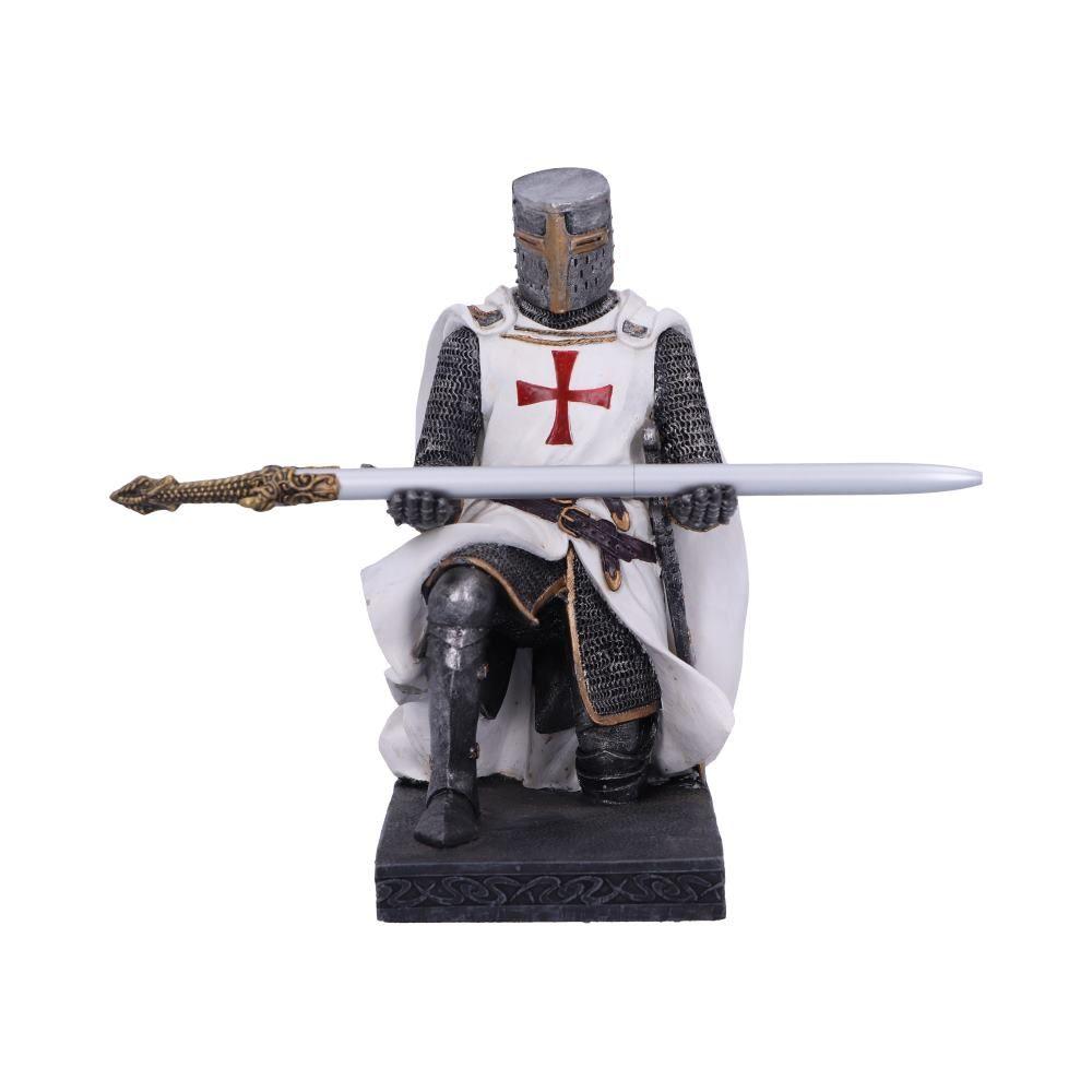 Knights Oath Pen Holder Figurine | Bronze Gifts