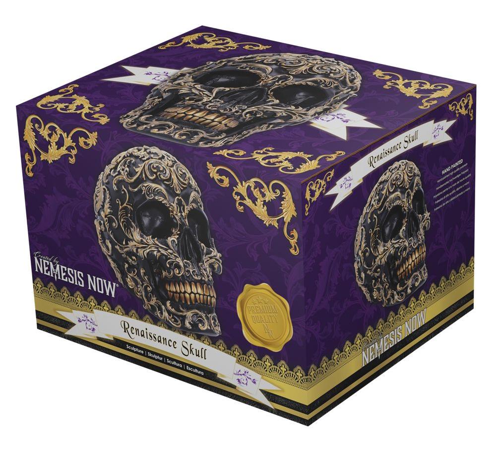 Renaissance Black and Gold Skull | Gothic Gifts