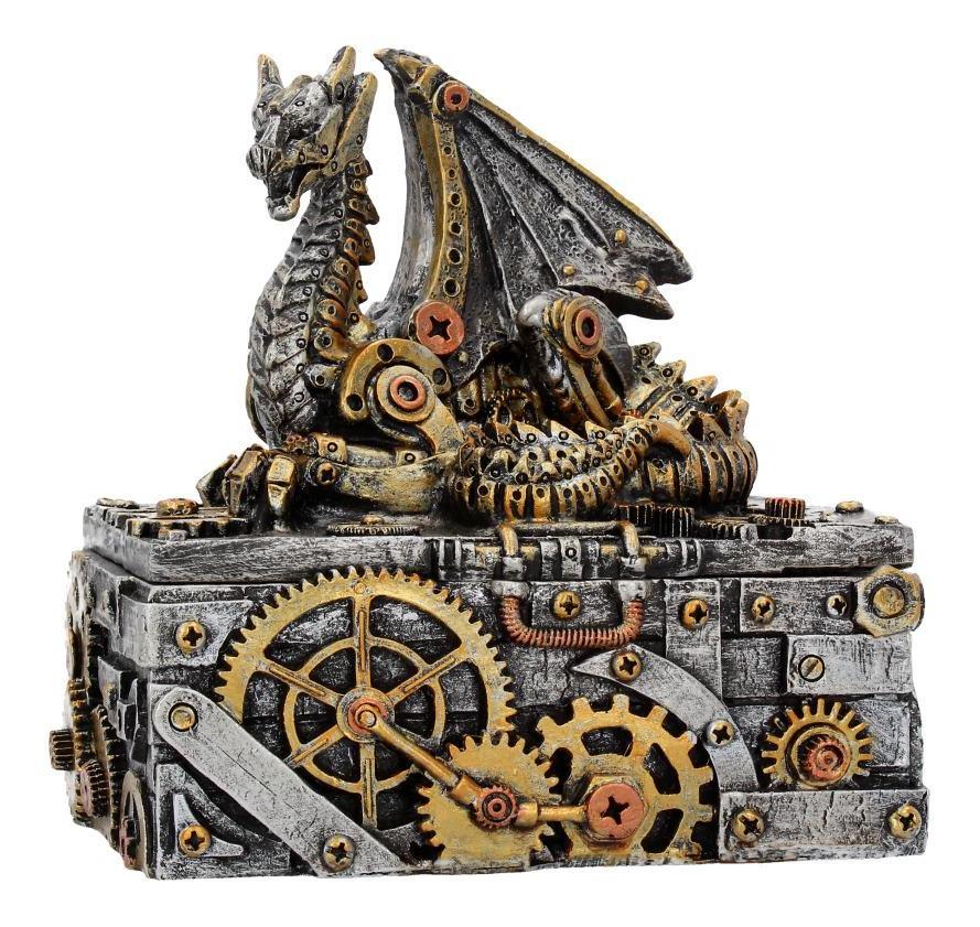 Secrets of the Machine Steampunk Dragon Box | Gothic Gifts