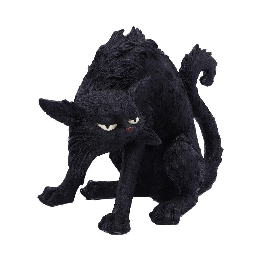 Small Black Cat Witches Familiar Figure Spite 23.5cm | Gothic Gifts