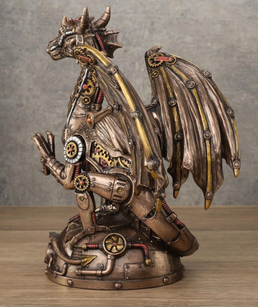 Steampunk Dragon Bronze Figurine | Gothic Gifts
