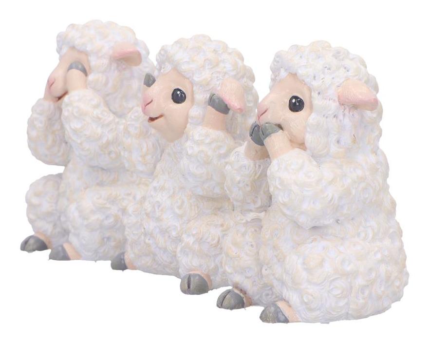 Three Wise Sheep Figurines by Nemesis Now | Gothic Gifts