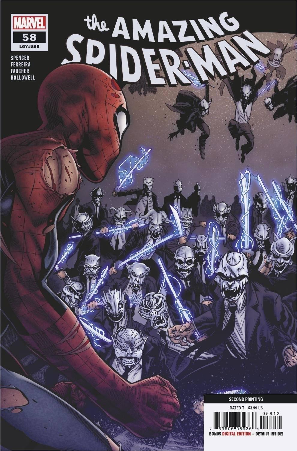 Amazing Spider-Man #58 Second Printing Variant Comic | Gothic Gifts