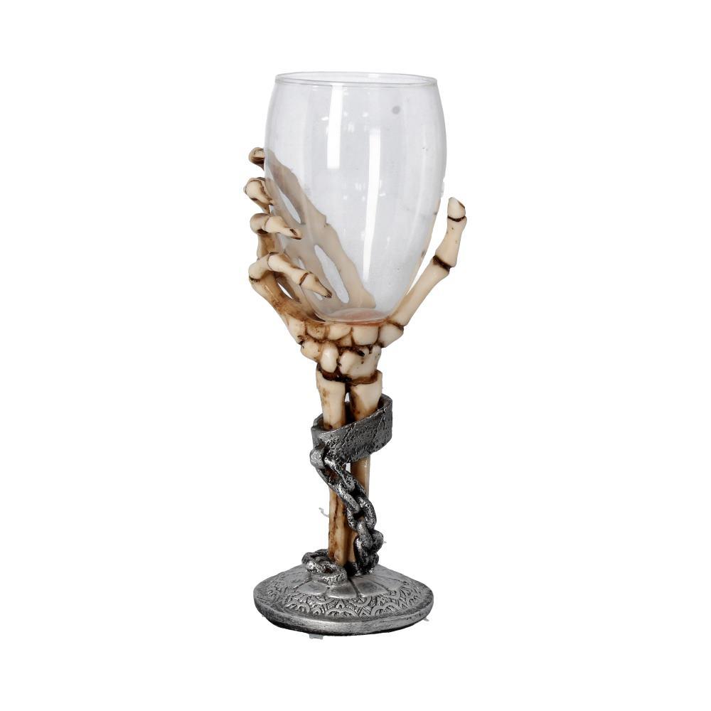 Claw Skeleton Hand Wine Glass Goblet 21cm | Gothic Gifts