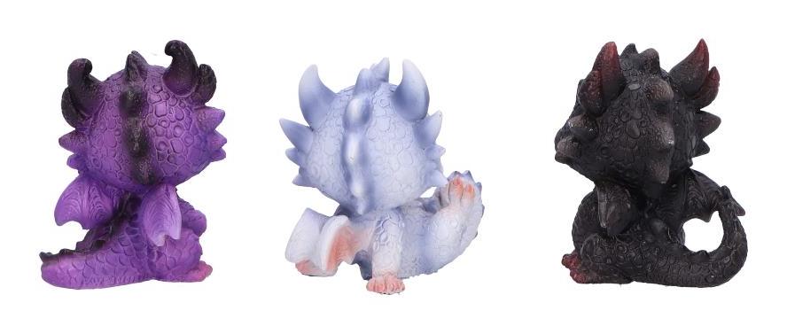 Little Hordlings Cute Baby Dragonling Figurines (Set of 3) 7cm | Gothic ...