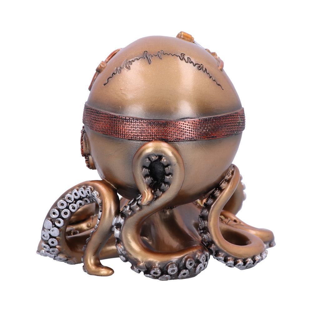 Octo Respiration Bronze Steampunk Skull 18cm | Gothic Gifts