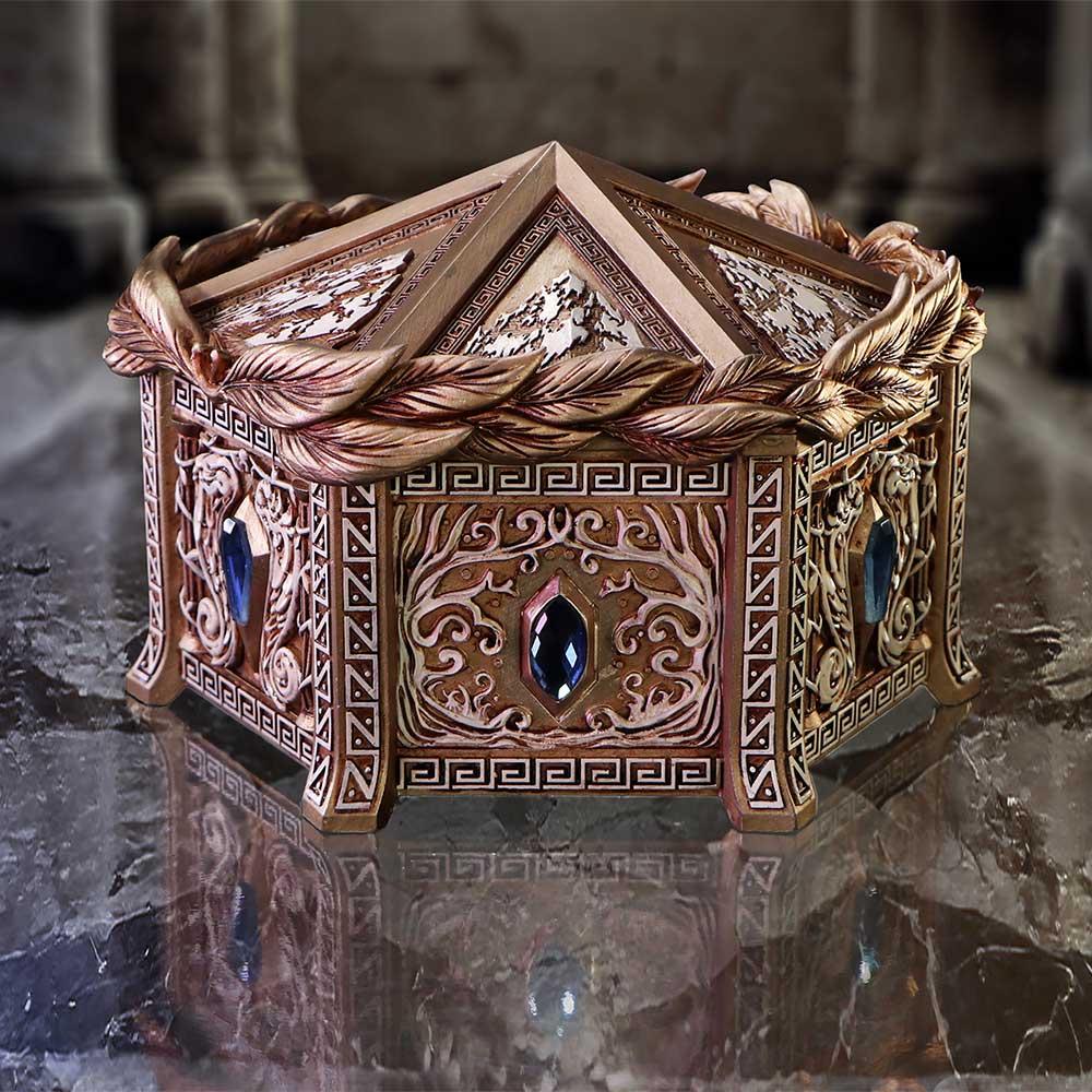 Gold Detailed Pandora's Trinket Box | Gothic Gifts