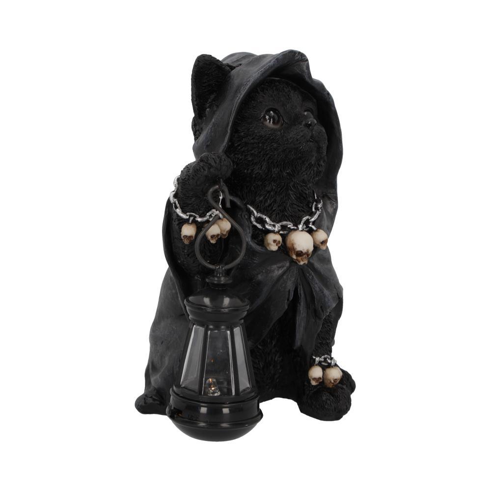 Reapers Feline Lantern Grim Reaper Cat Figurine 18.5cm | Gothic Gifts