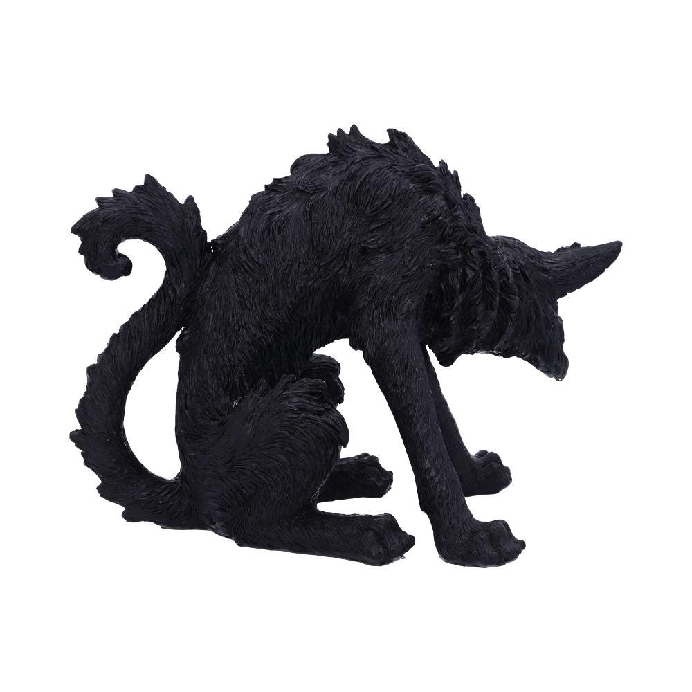 Small Black Cat Witches Familiar Figure Spite 23.5cm | Gothic Gifts