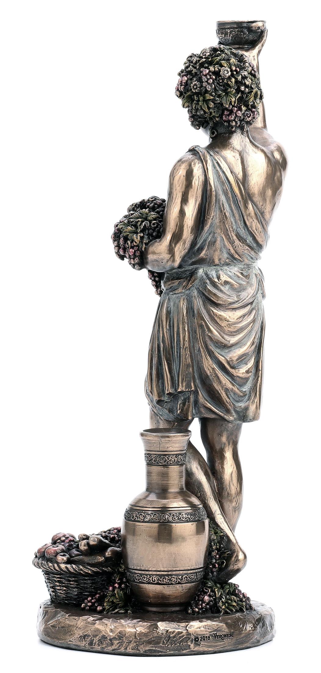 Dionysus Holding Grape Greek God of Wine Bronze Figurine (By Veronese ...