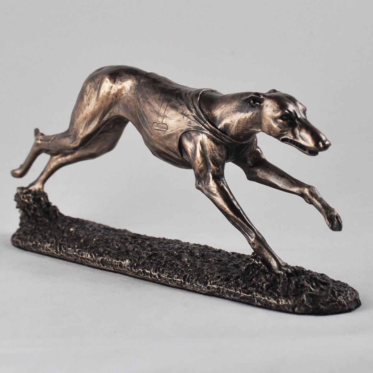 Greyhound Racing Cold Cast Bronze Sculpture | Bronze Gifts