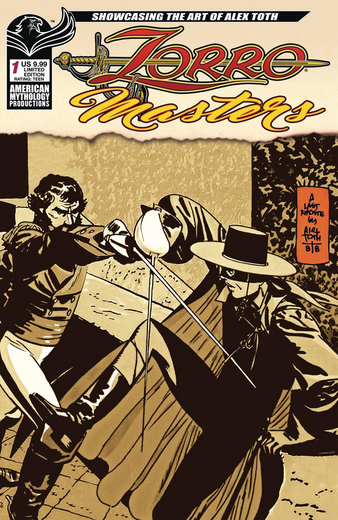 Zorro Masters Alex Toth #1 Limited Edition Toth Comic | Gothic Gifts