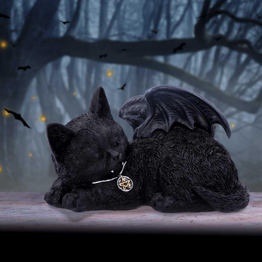 Cat Nap Vampire Cat Figurine 18cm | Gothic Gifts