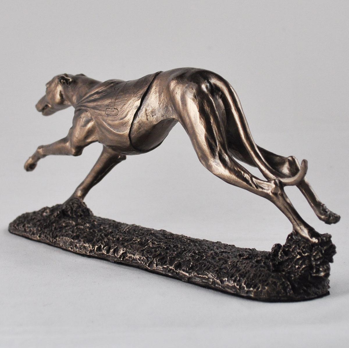 Greyhound Racing Cold Cast Bronze Sculpture | Bronze Gifts
