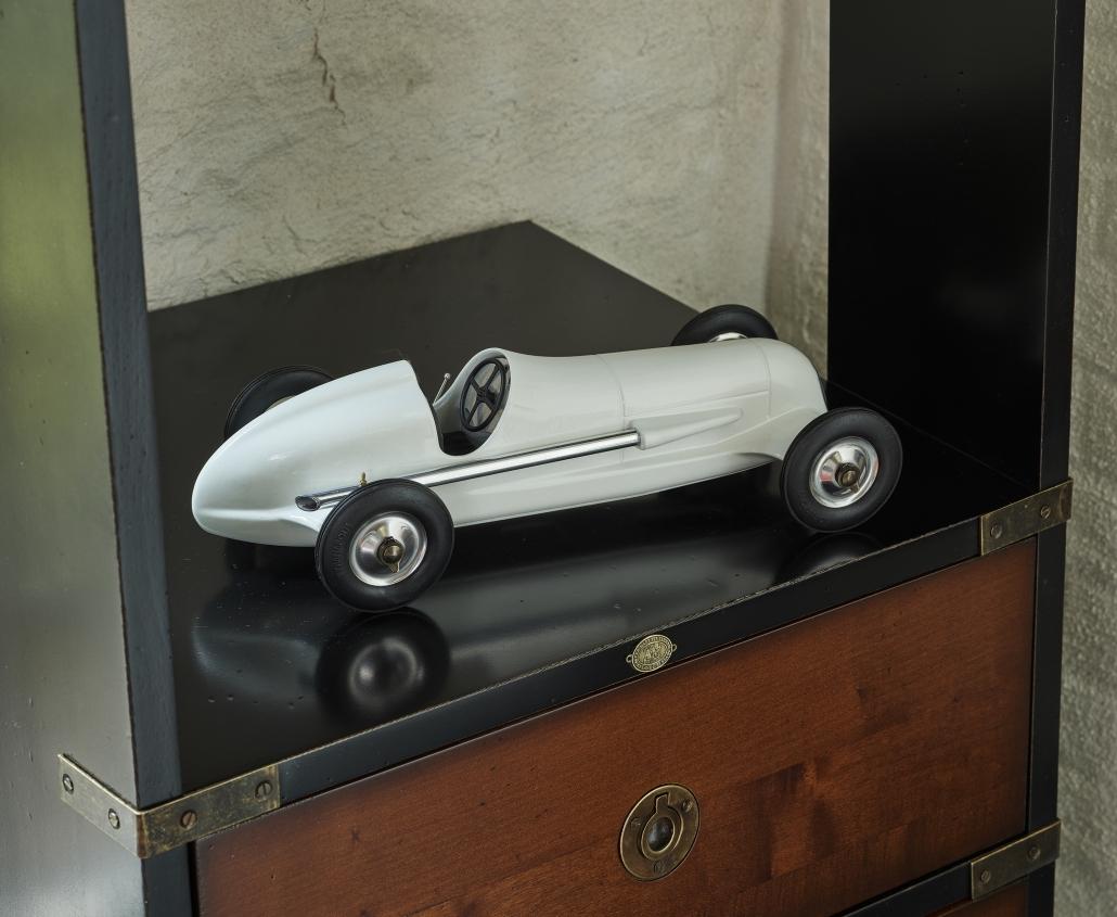 Indianapolis White/black 12.2" Metal Model Car by Authentic Models | A ...