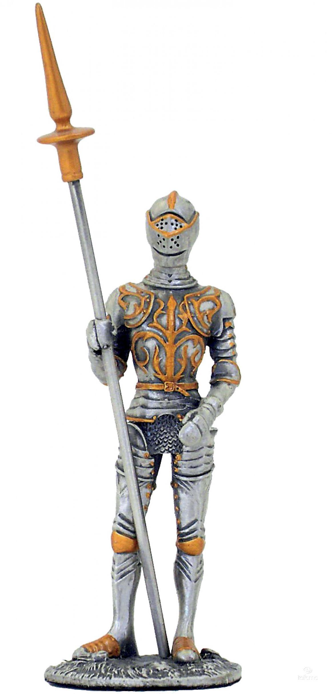 Knight with Lance Pewter Figurine | Gothic Gifts