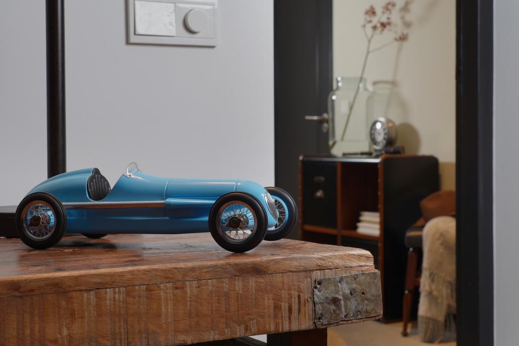 Blue Racer 12.2" Metal Model Car by Authentic Models | A Gentleman's Bits