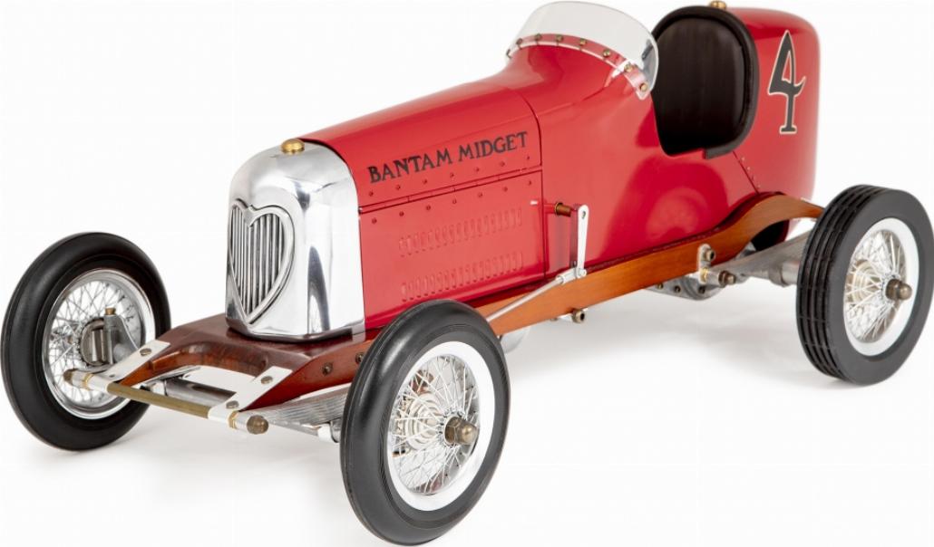 Bantam Midget Red 19" Metal Model Car by Authentic Models | A Gentleman ...