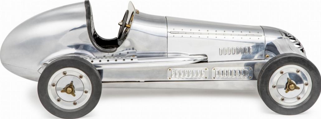 Bb Korn 9.6" Silver Polished Metal Model Car by Authentic Models | A ...