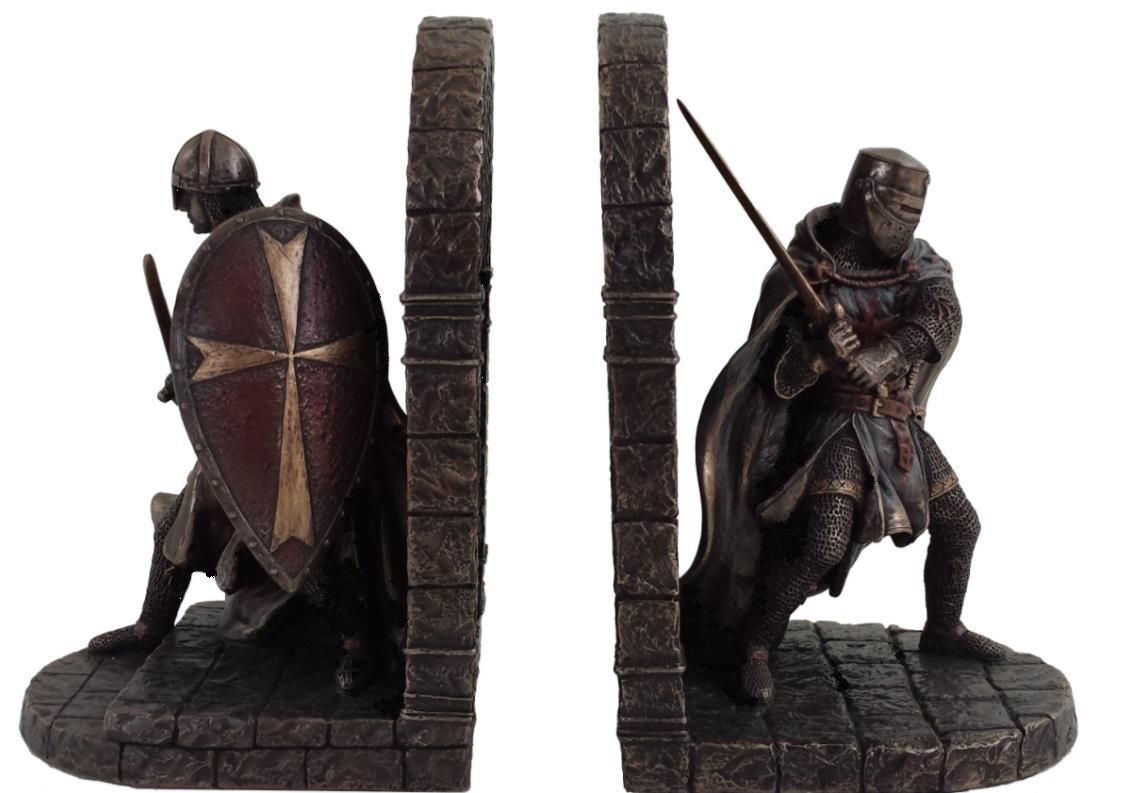 Knight Bookends Bronze Set of 2 | Gothic Gifts