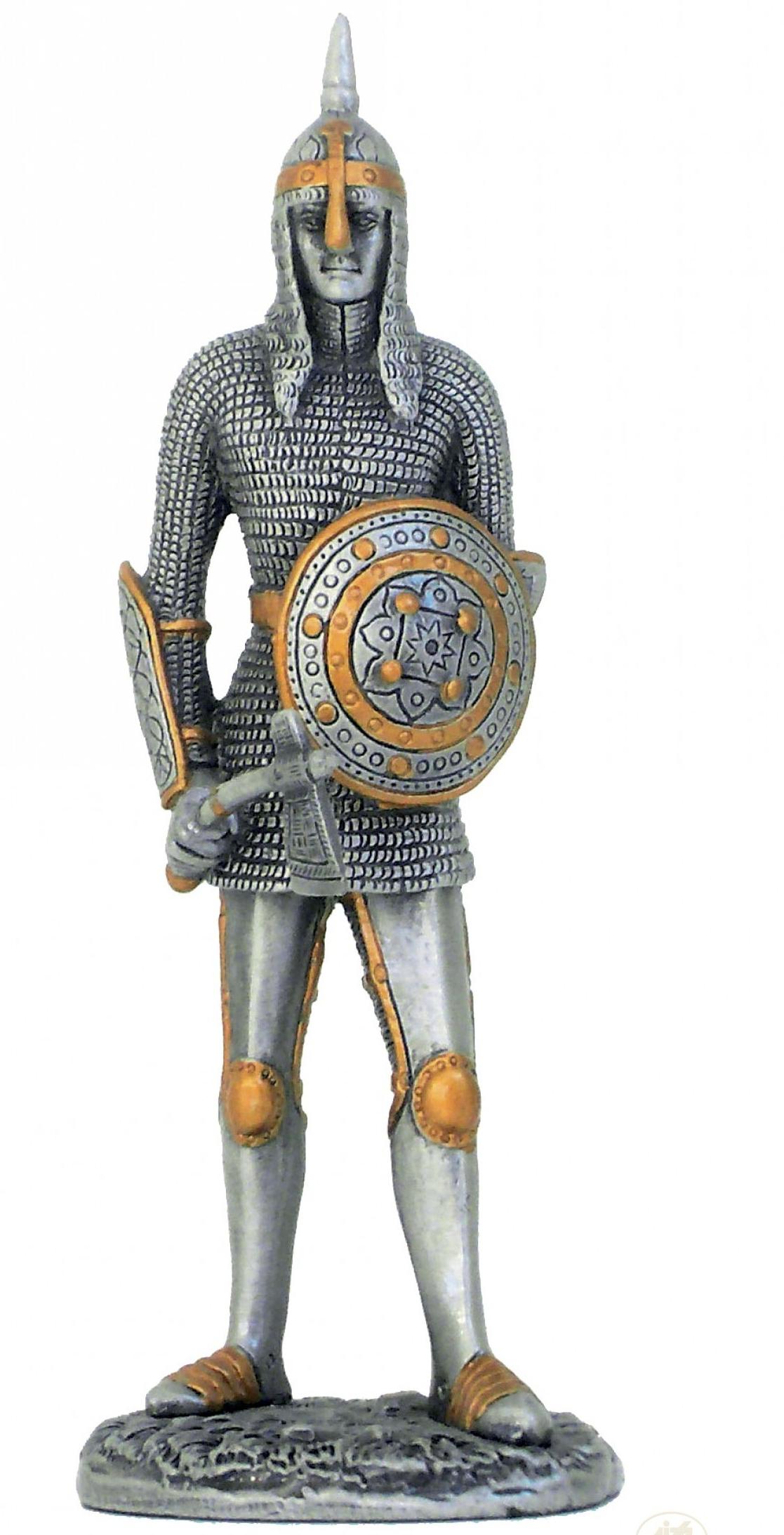 Pewter Soldier with Axe and Shield Figurine | Gothic Gifts