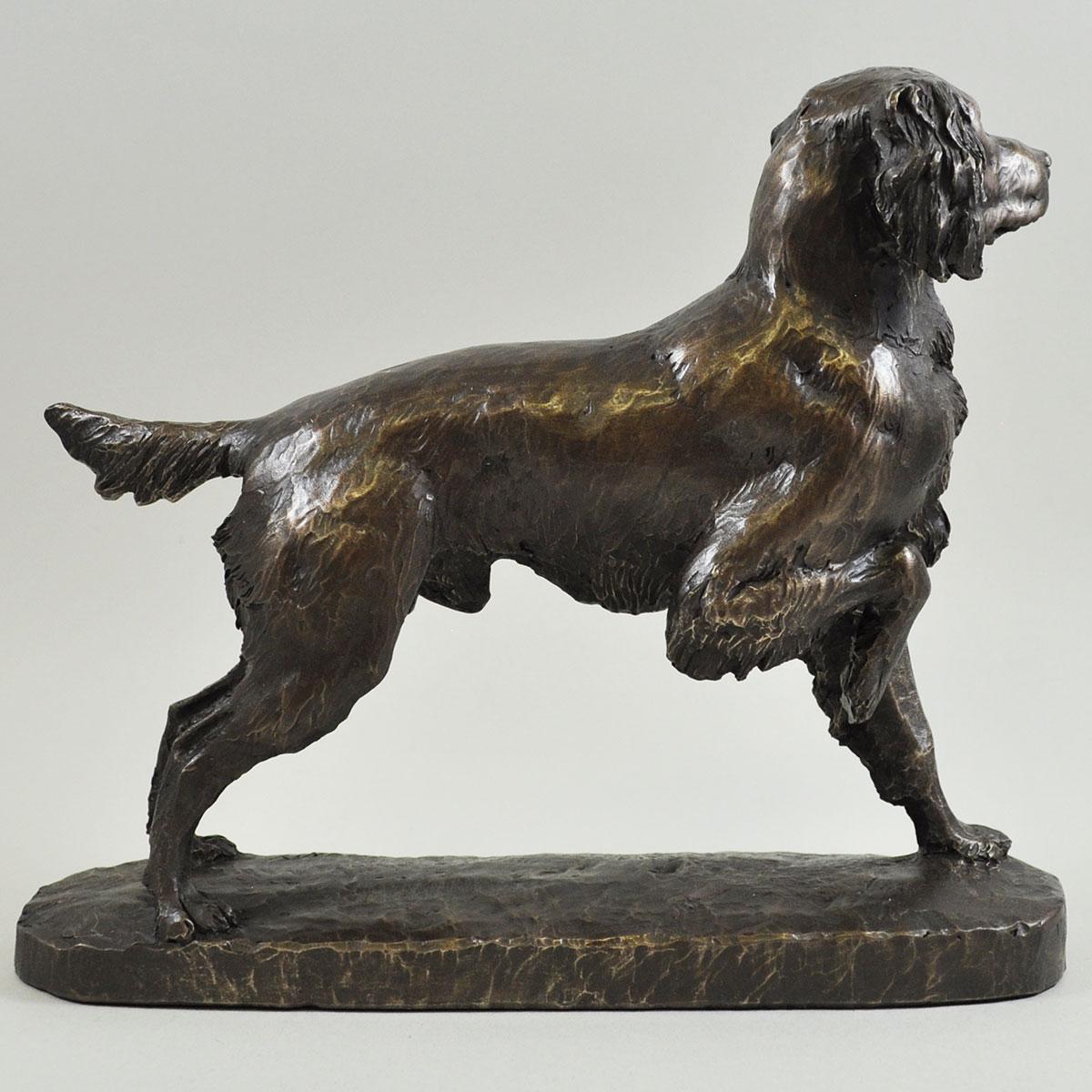 Springer Spaniel Bronze Dog Sculpture (David Geenty) | Bronze Gifts